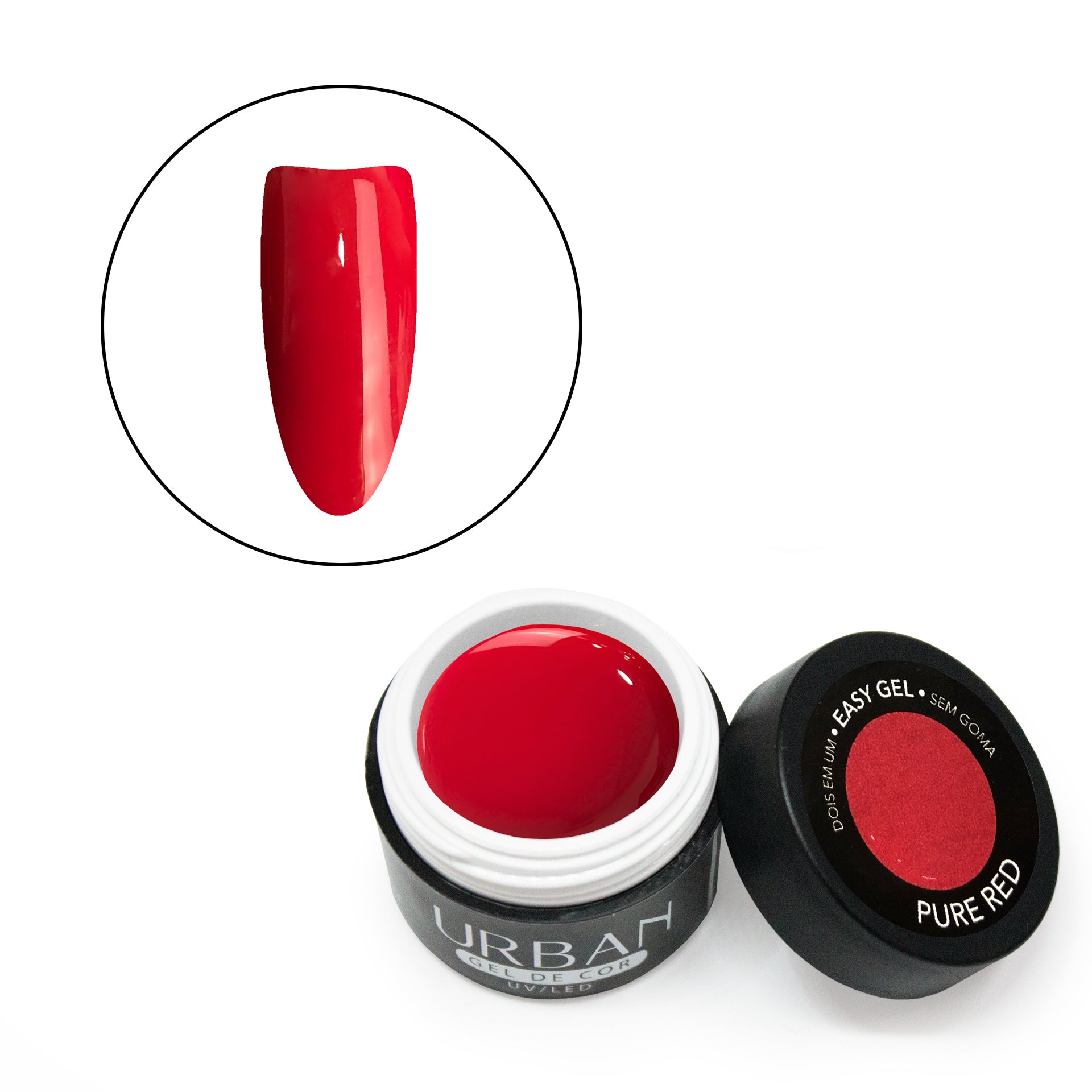Gel de Cor Sem Goma Para Unhas - Easy Pure Red 5ml – Urban Design Care