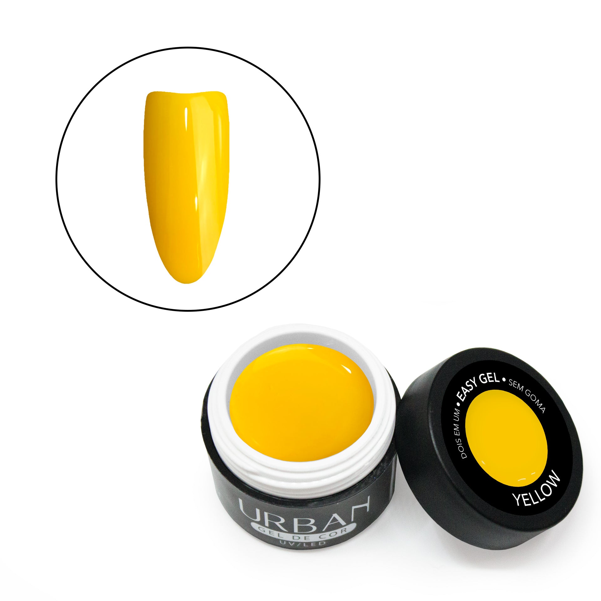 Gel de Cor Sem Goma Para Unhas - Easy Yellow 5ml – Urban Design Care